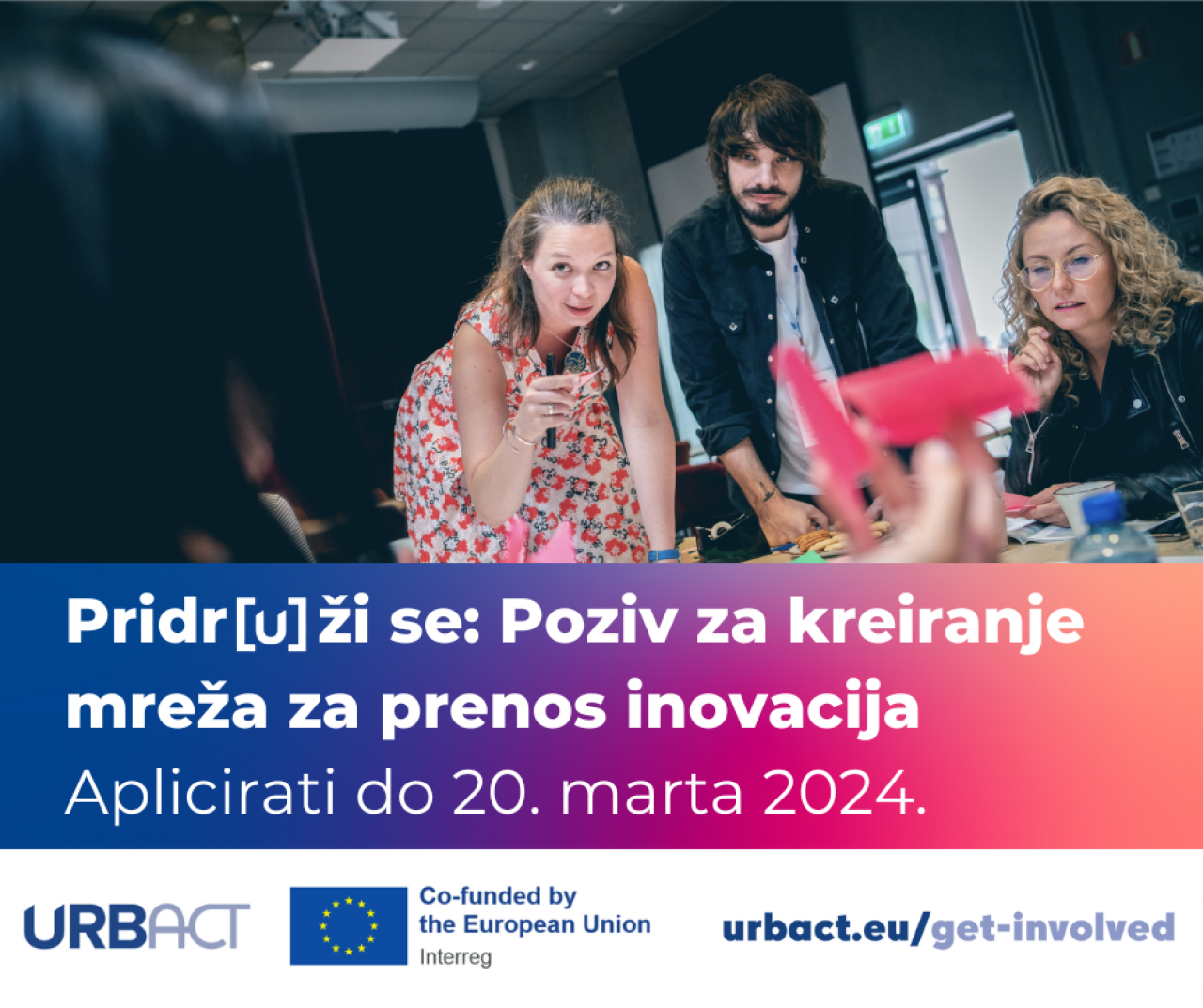 Prijavite se na poziv za mreže prenosa inovacija od 10. januara do 20. marta 2024! | urbact.eu